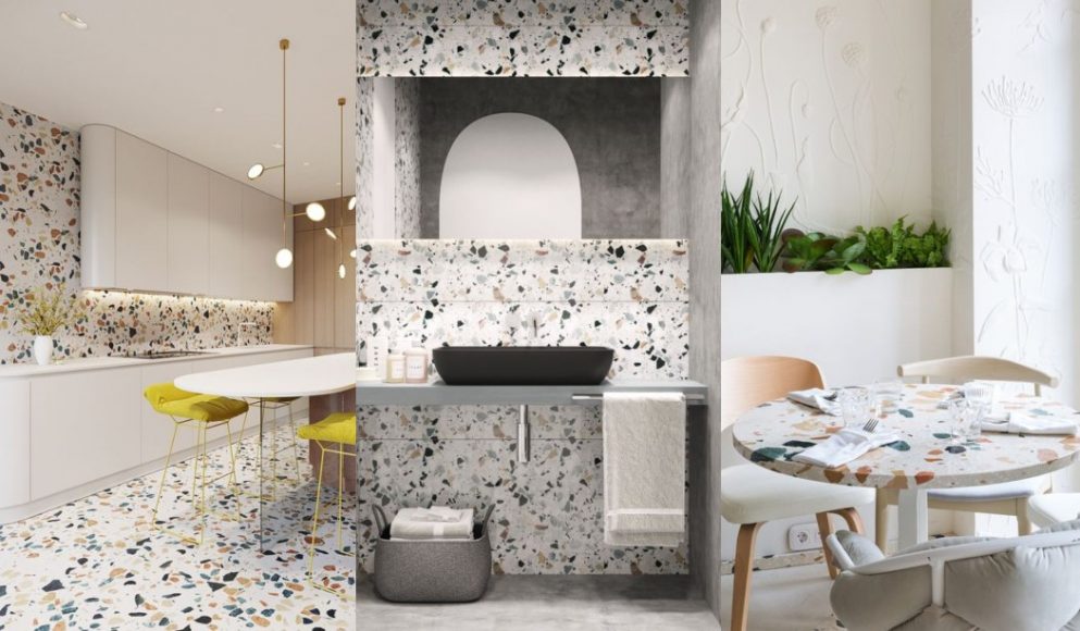 Bienvenido el terrazo en decoración de interiores (40 FOTOS)