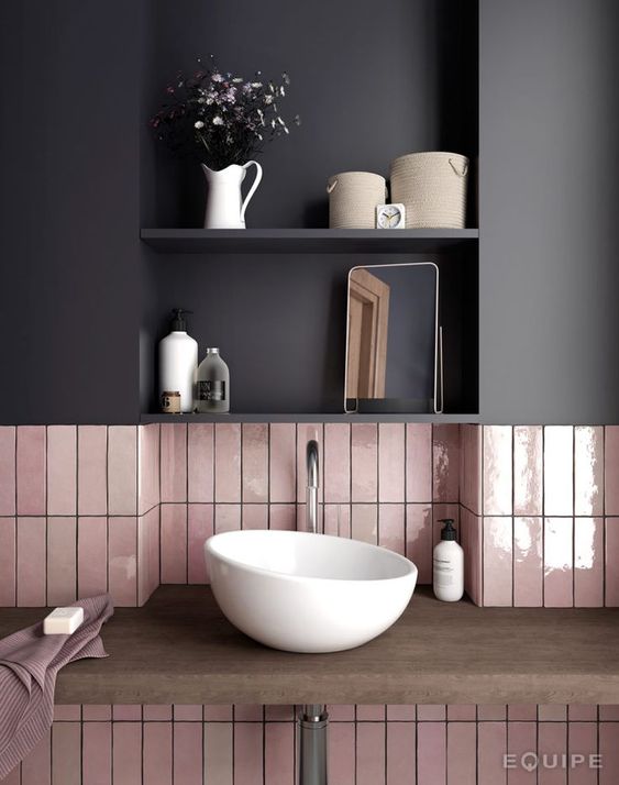 Baño rosa ¿Te atreves? 21 Baños de color rosa que te van a encantar
