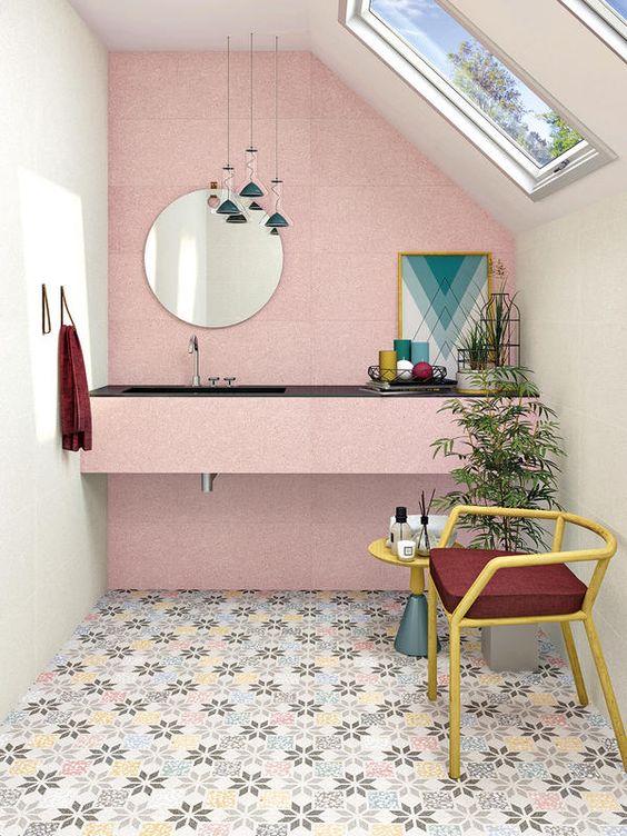 Baño rosa ¿Te atreves? 21 Baños de color rosa que te van a encantar