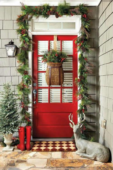 Inspiración para decorar puertas de Navidad (+ 30 FOTOS)