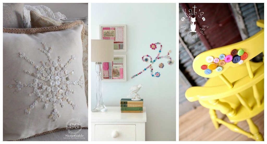 Decorar con botones, ideas, manualidades