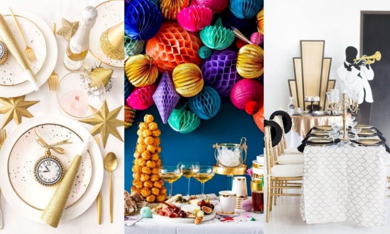 Ideas para decorar tu fiesta de Fin de Año, Decoración mesa Nochevieja